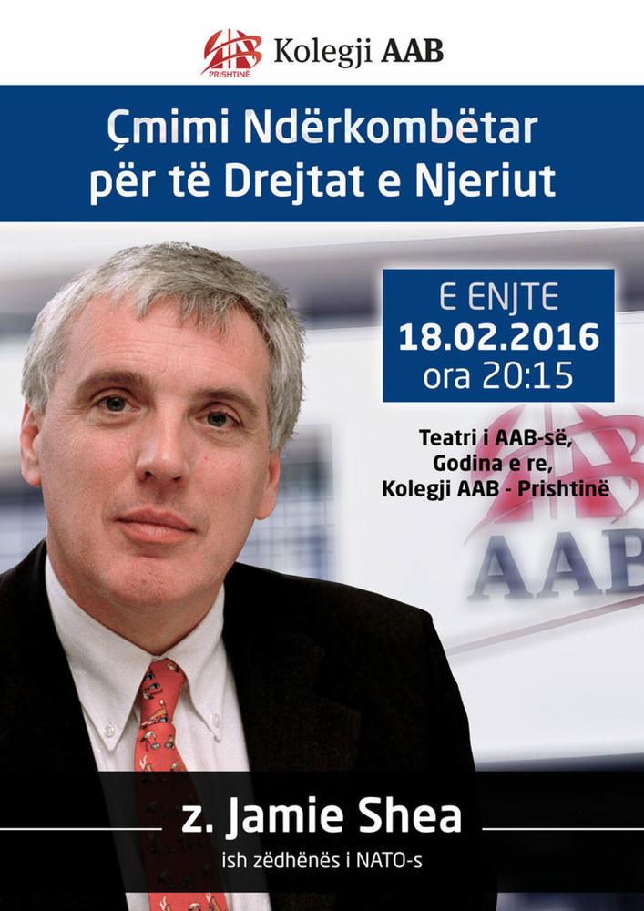 Ish zëdhënësi i NATO-s, Jamie Shea, nderohet me Çmimin Ndërkombëtar për ...