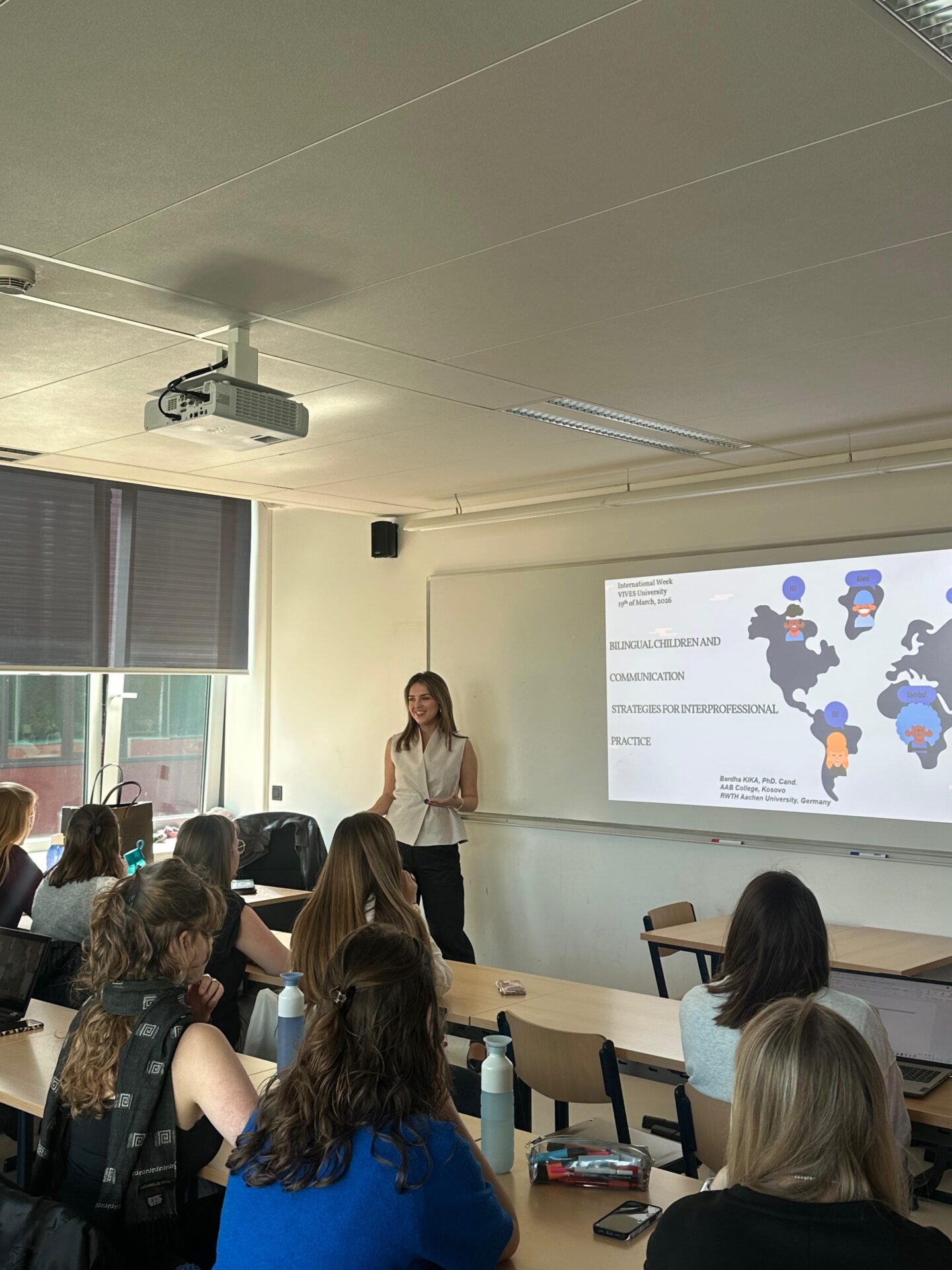 Prof. Bardha Kika Represents AAB College at International Week at VIVES ...